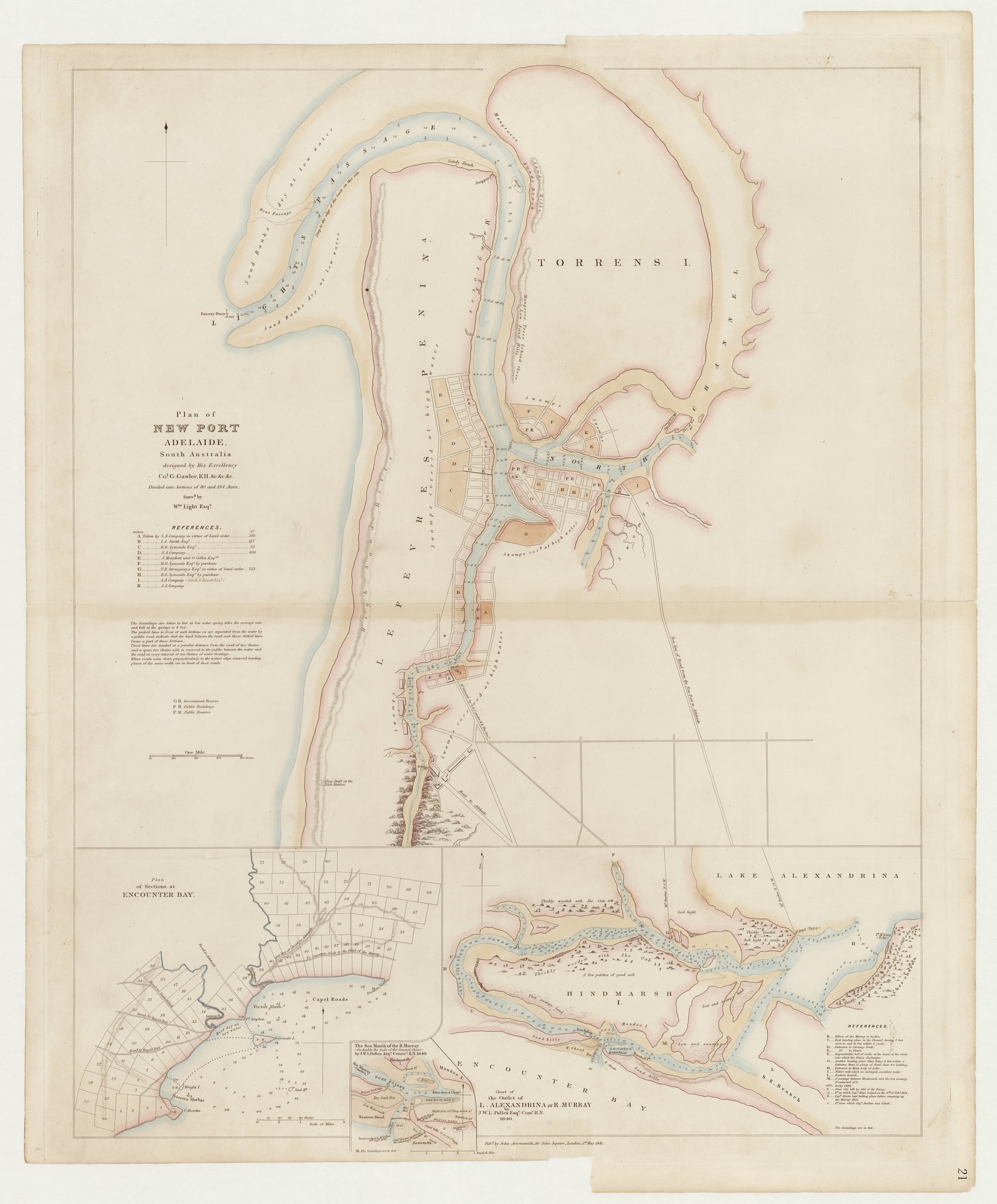 Map: Plan of New Port Adelaide, 1840-41 | Historical maps of Adelaide