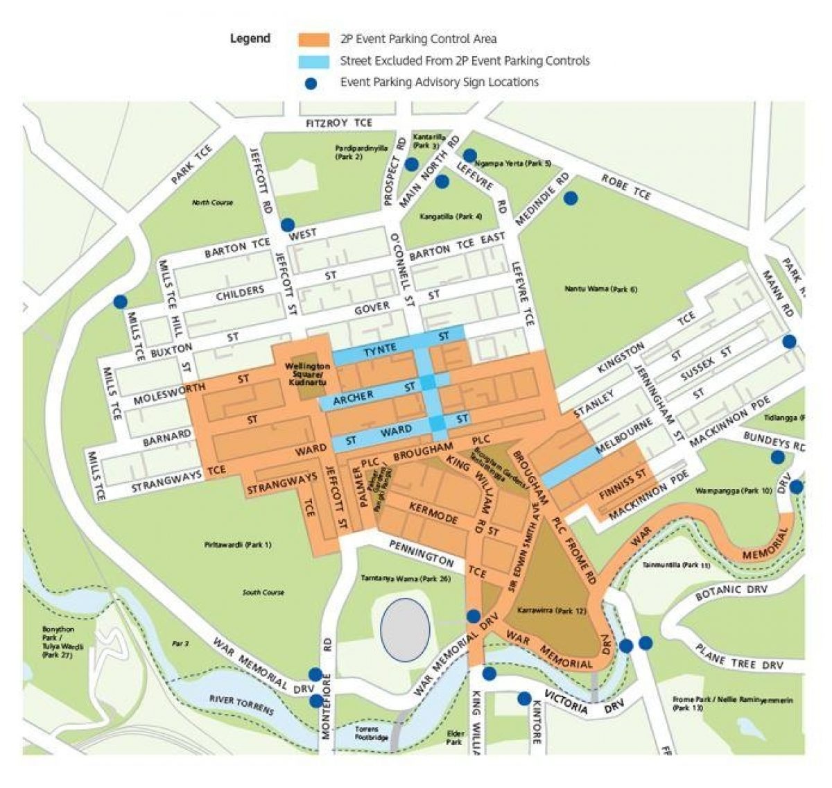 Adelaide Oval event parking | City of Adelaide