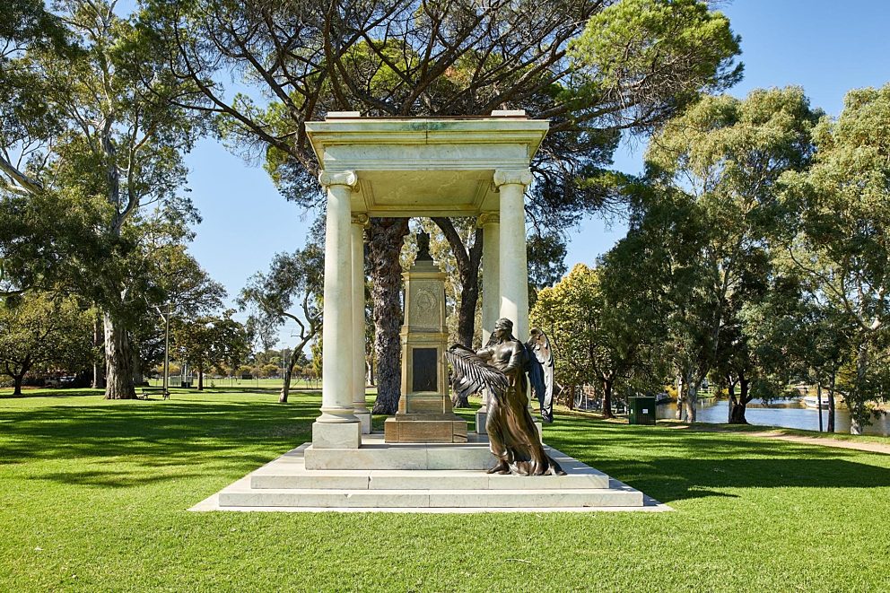 Memorial to GF and JH Angas - Angas Garden King William Road NORTH ...