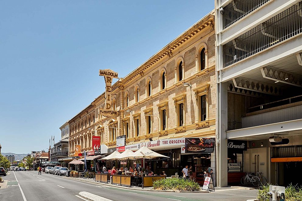 Facade of Malcolm Reid's Emporium - 187-195 Rundle Street ADELAIDE ...