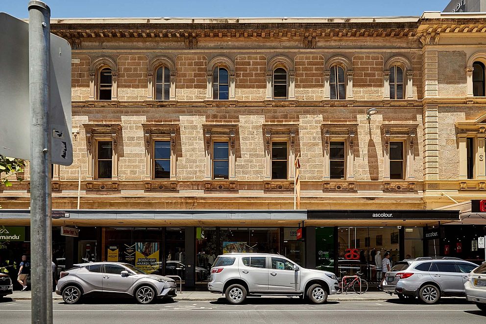 Shops adjoining the Austral Hotel, including Outhouses - 197-203 Rundle ...