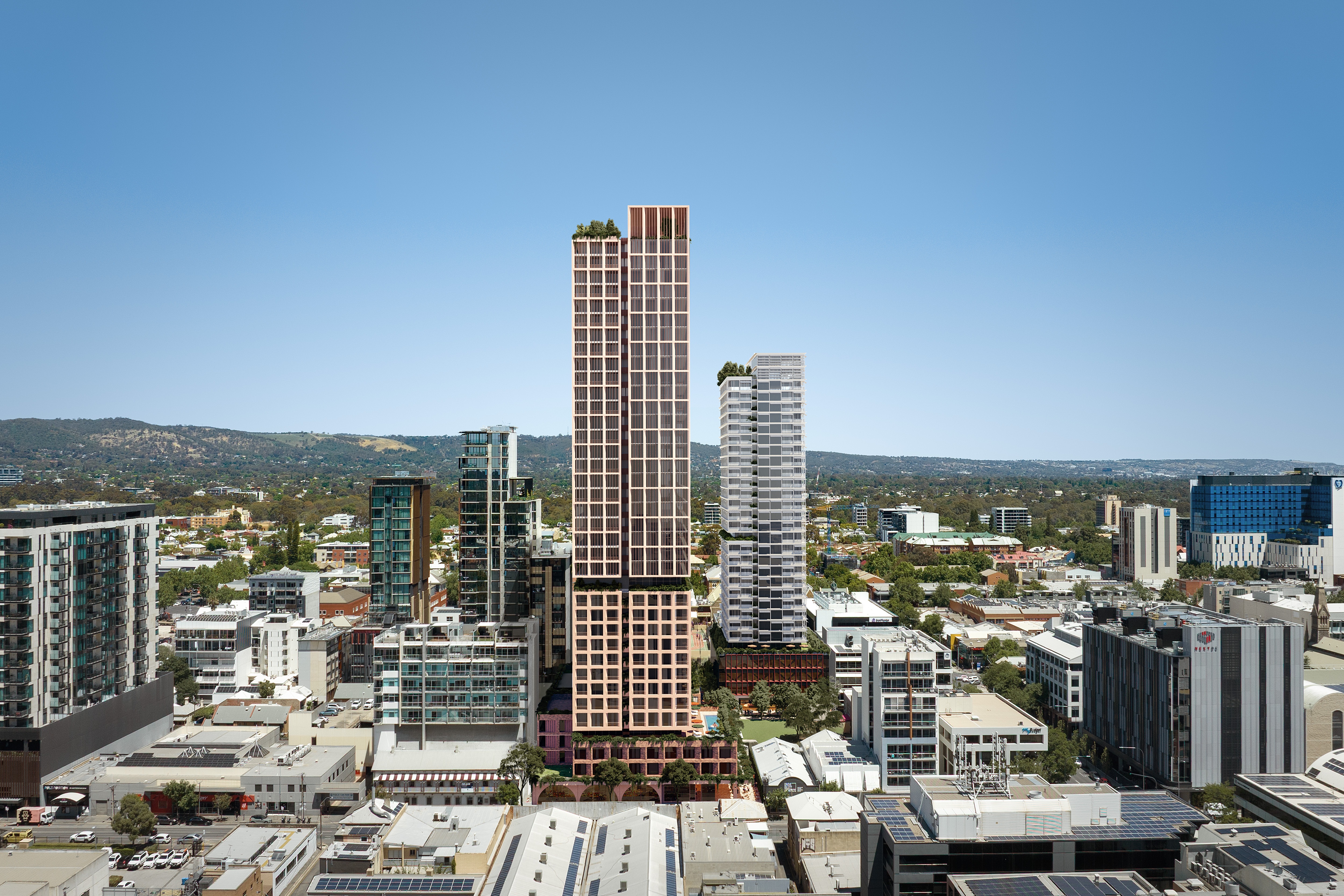 Four towers to transform Adelaide’s East End | City of Adelaide