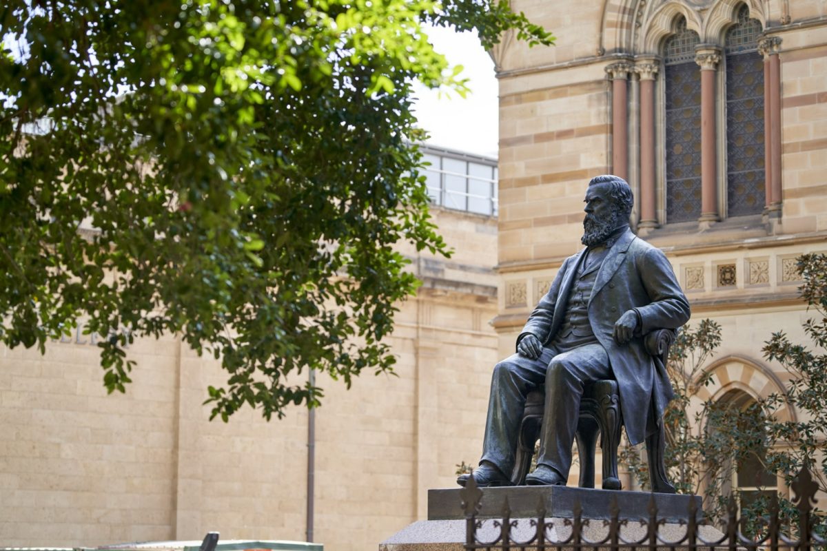 Memorial to Sir Walter Watson Hughes, The University of Adelaide ...