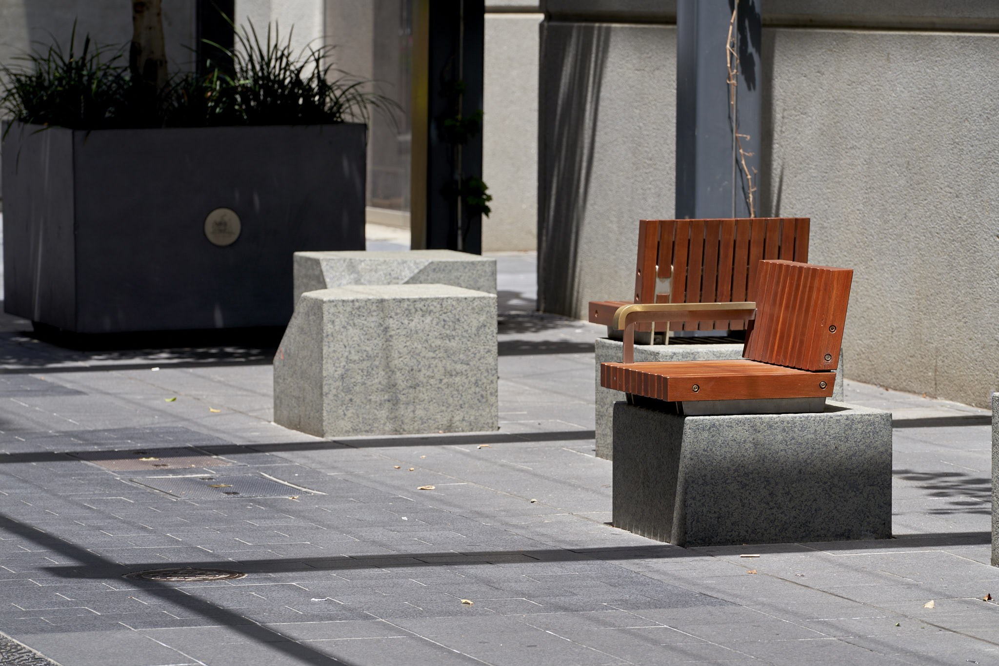 Geode (integrated granite seating and drainage grates) | Art in…